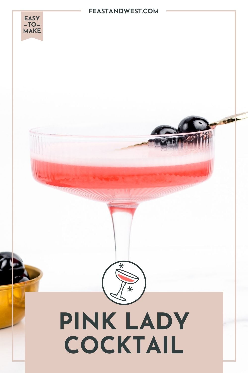 Pink Lady Cocktail » Feast + West