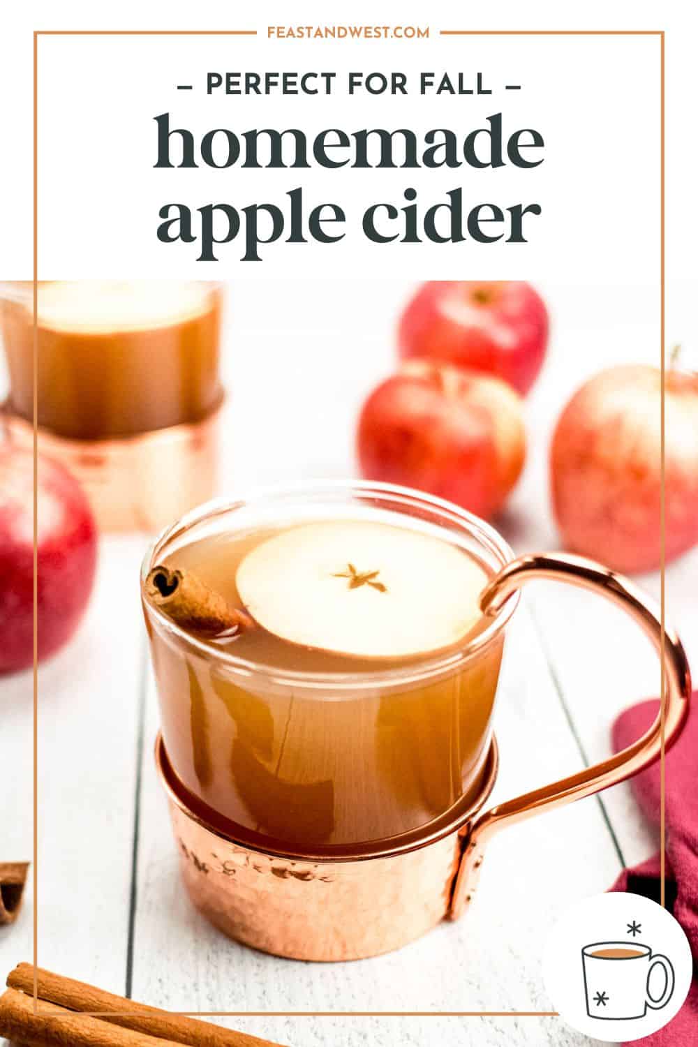 Easy Homemade Apple Cider (Stovetop Recipe) | Feast + West