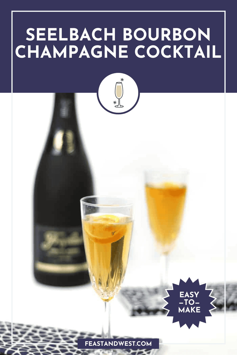 Seelbach Bourbon Champagne Cocktail (French 95)