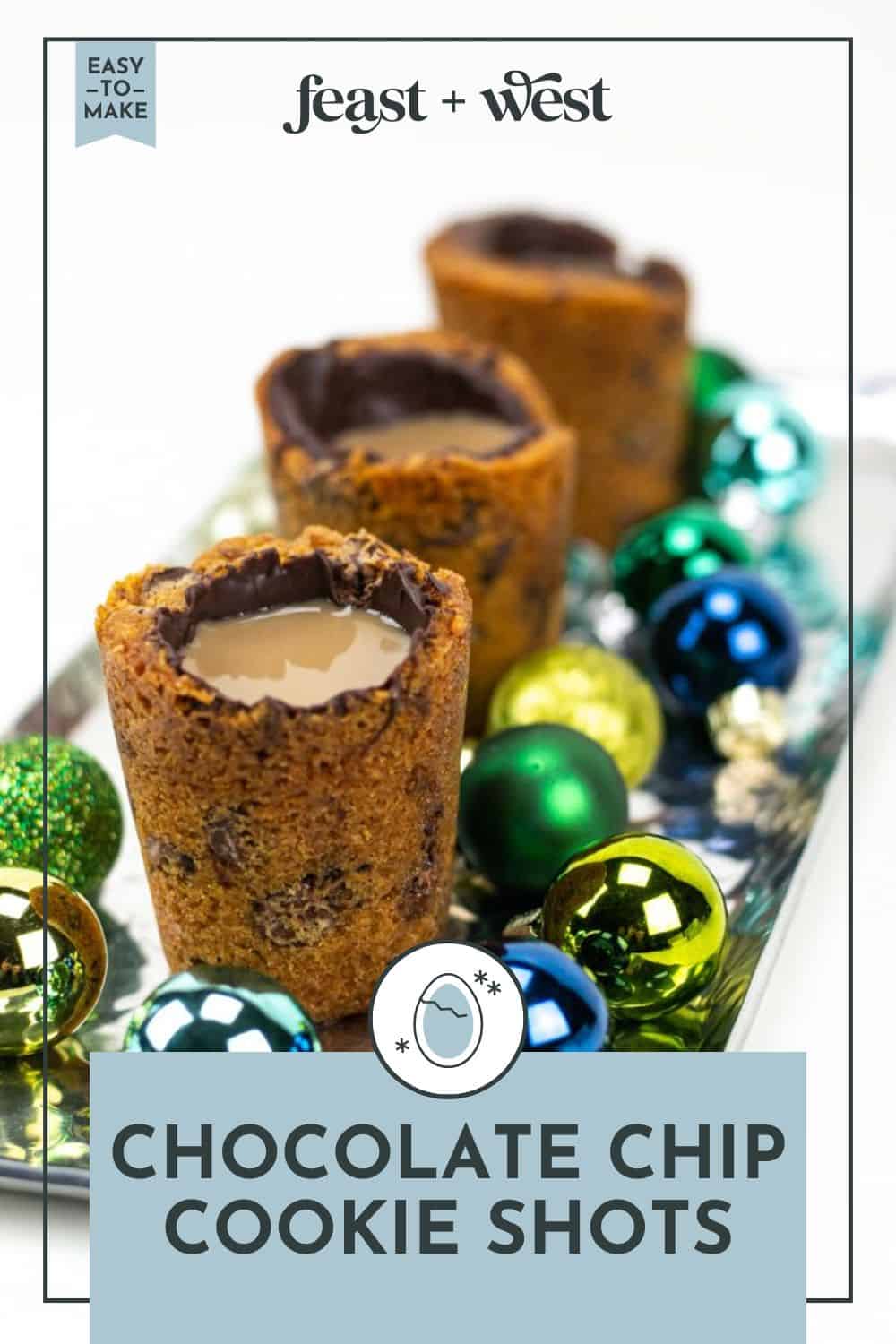 Chocolate Chip Cookies Shots | Milk and Cookies Shots | Feast + West