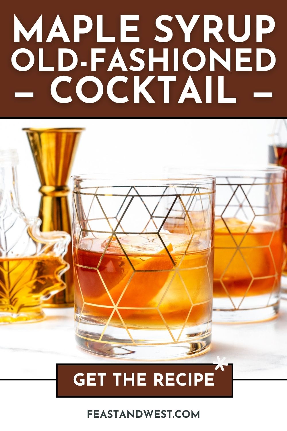 Maple Old-Fashioned Cocktail Recipe with Real Maple Syrup