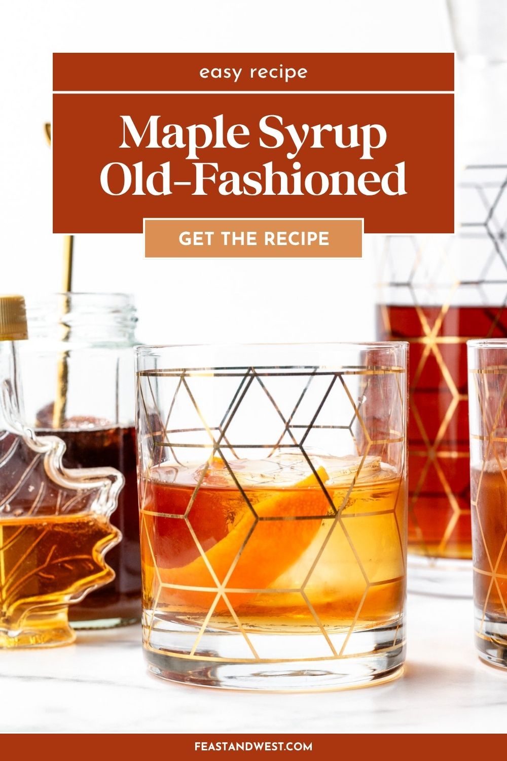 Maple Old-Fashioned Cocktail Recipe with Real Maple Syrup