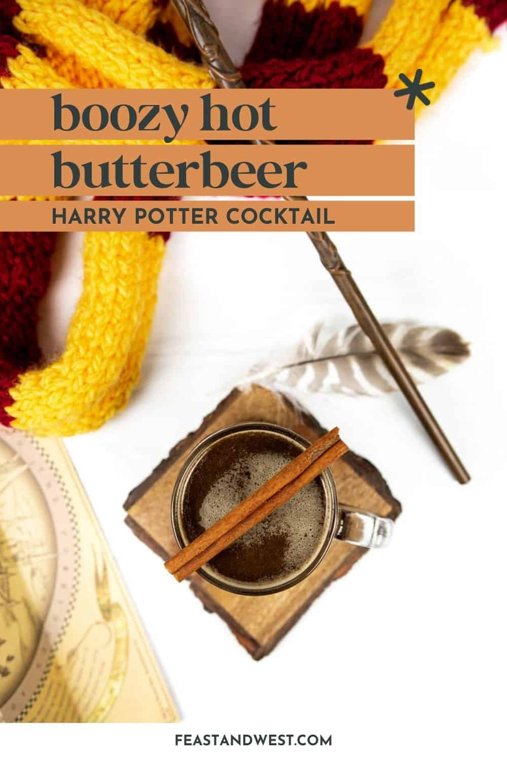 Harry Potter Boozy Hot Butterbeer (Hot Buttered Rum) | Feast + West