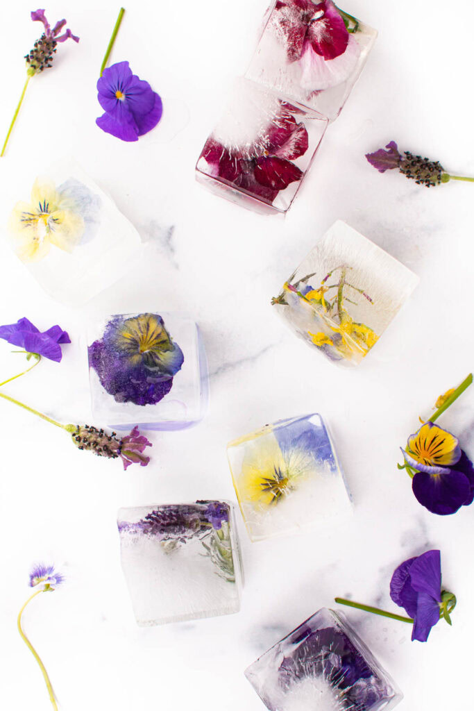 Flower Ice Cubes
