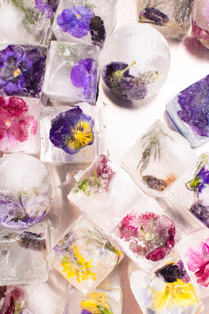 Flower Ice Cubes