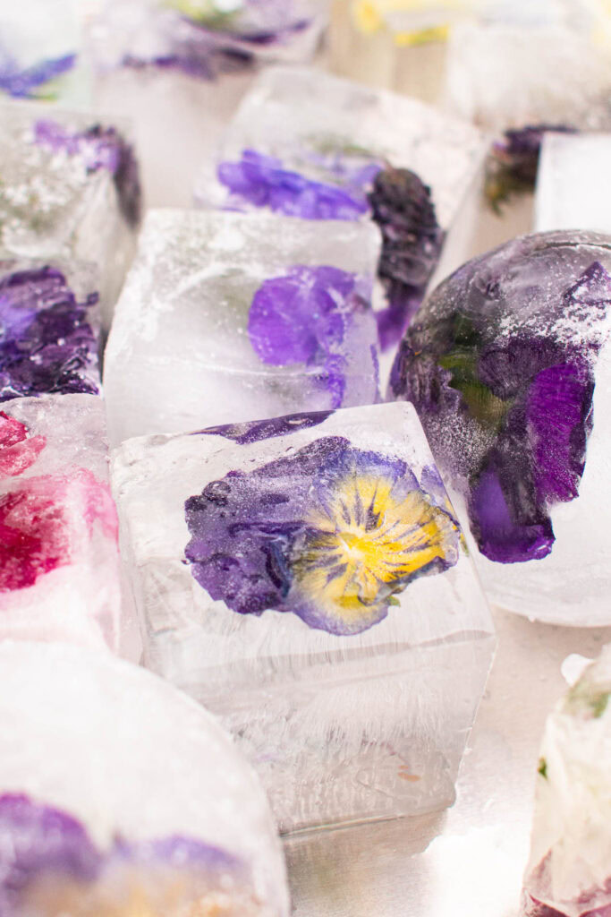 Flower Ice Cubes