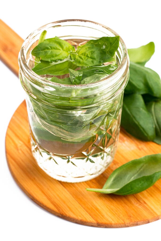 Basil Simple Syrup (Perfect for Cocktails) | Feast + West