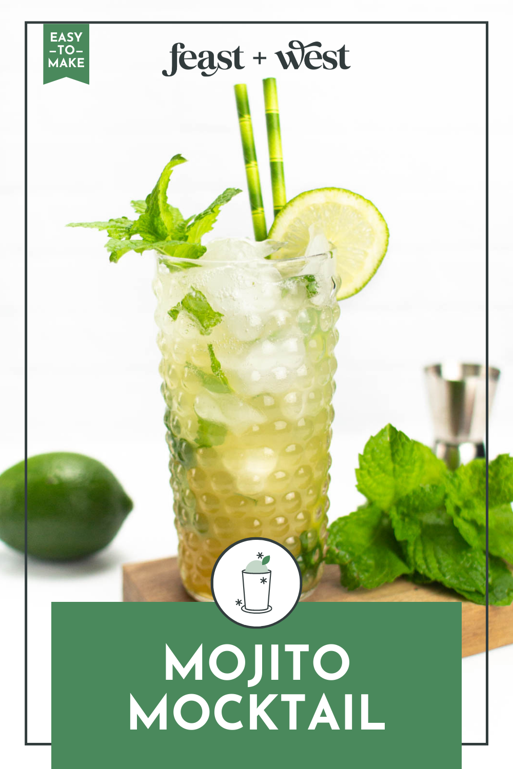 Virgin Mojito Mocktail Recipe (Tastes Like The Classic!) | Feast + West
