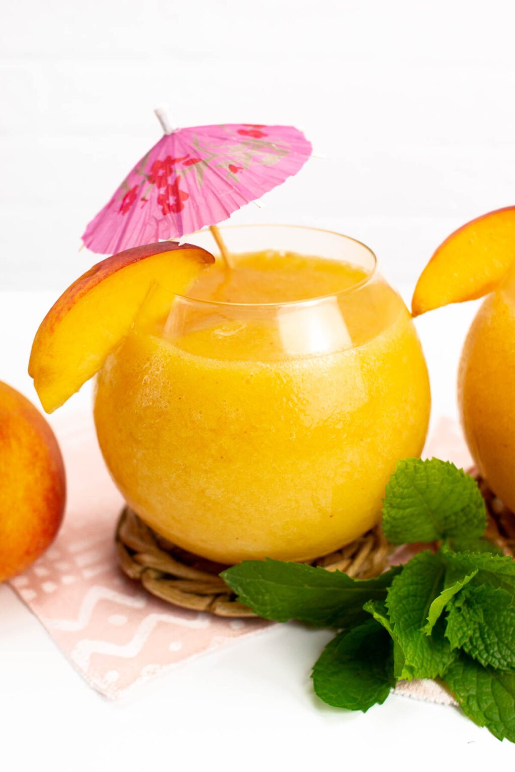 Frozen Peach Daiquiri Recipe (with Fresh Peaches) | Feast + West