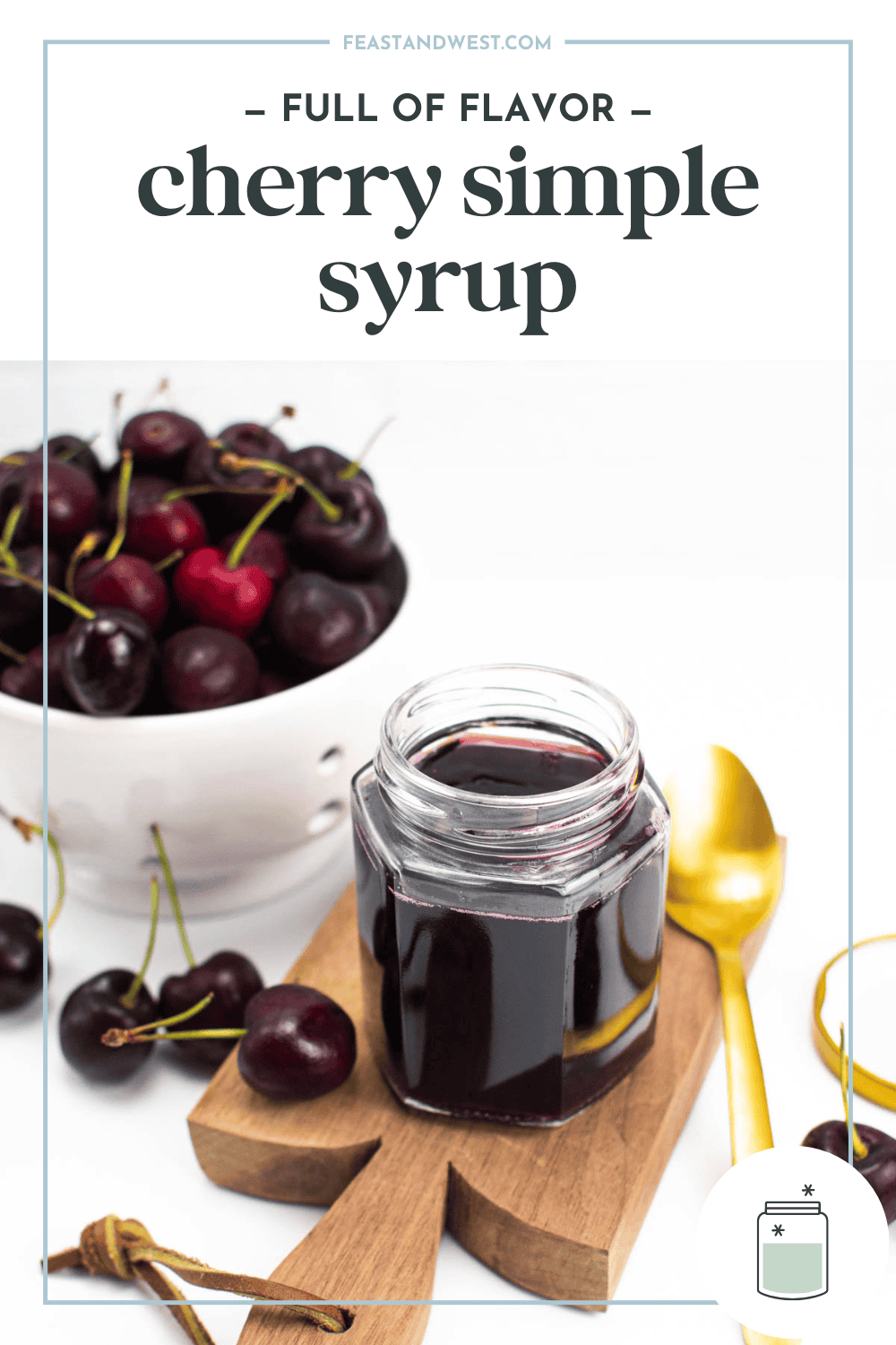 Cherry Simple Syrup (with Fresh or Frozen Cherries)
