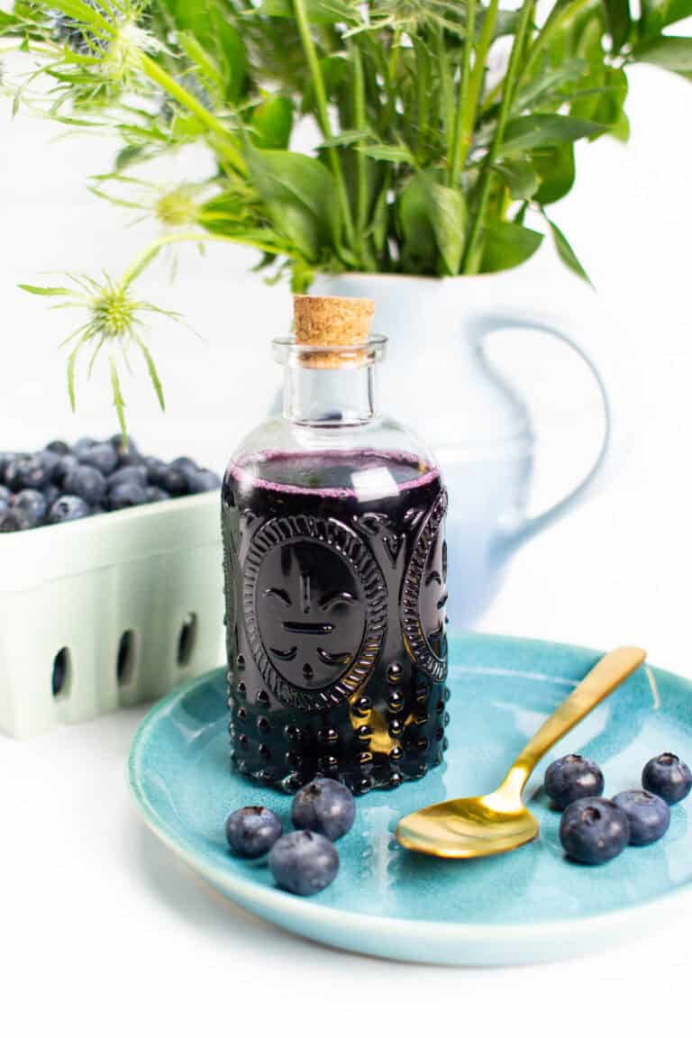 Blueberry Syrup (For Cocktails and Drinks) | Feast + West