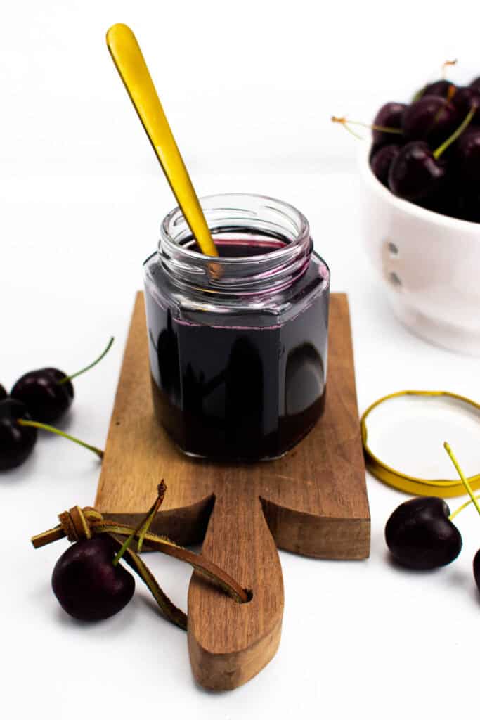Cherry Simple Syrup (with Fresh or Frozen Cherries)