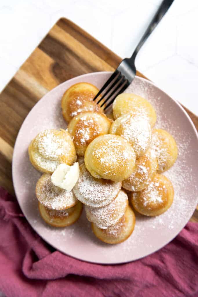 Easy Dutch Poffertjes (Mini Pancakes) - No Yeast | Feast + West