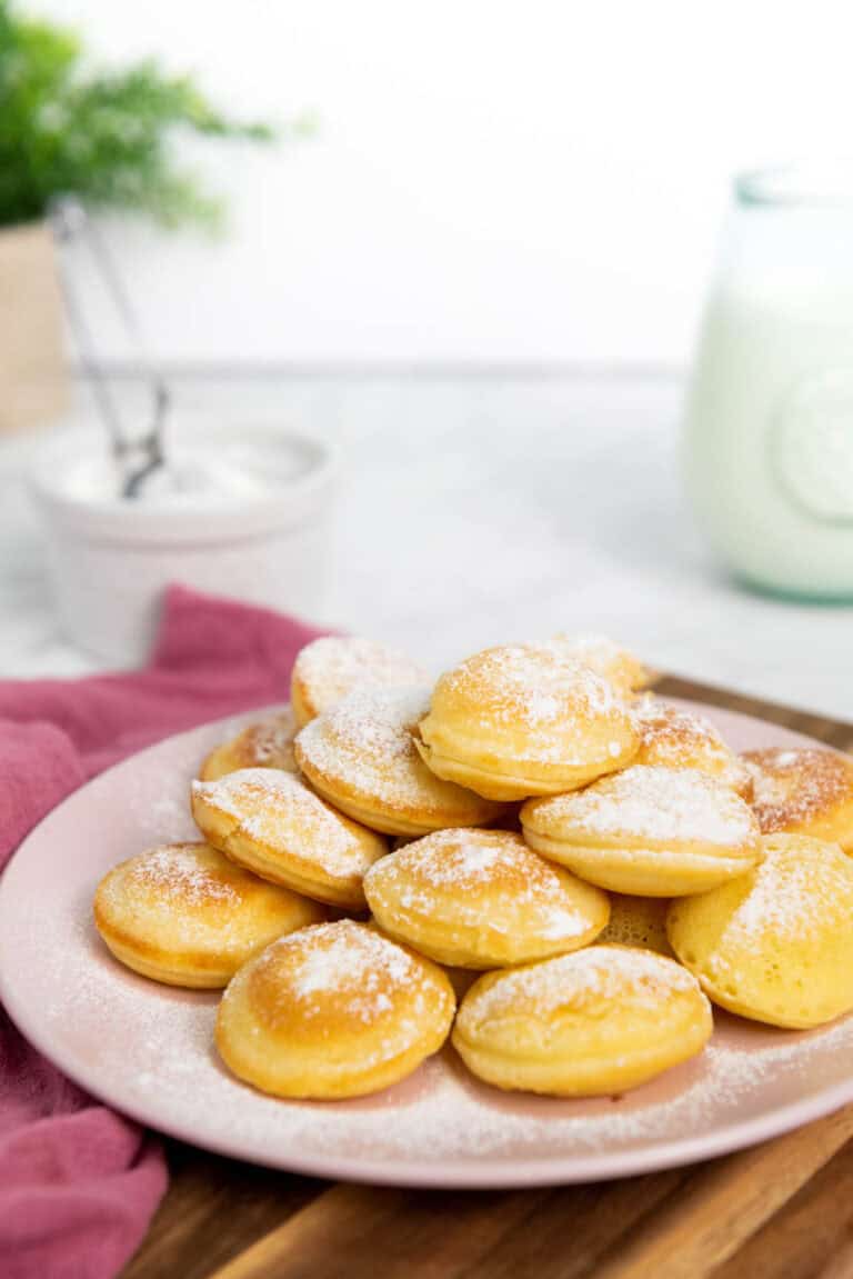 Easy Dutch Poffertjes (Mini Pancakes) - No Yeast | Feast + West