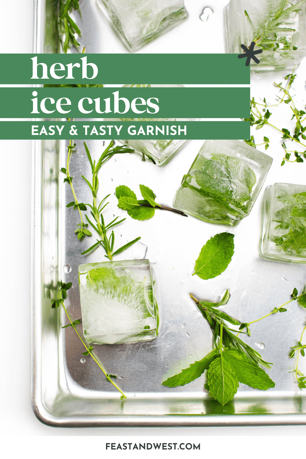 Herb Ice Cubes (Wow Your Friends!) | Feast + West