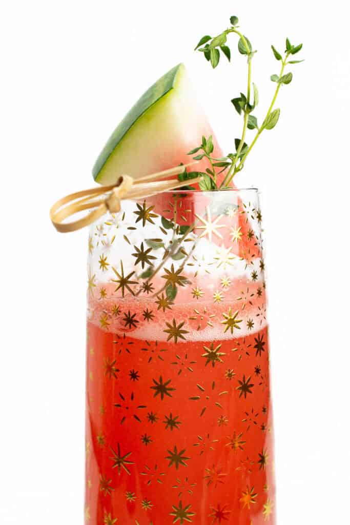 Fresh Watermelon Mimosas (For Brunch & Parties) | Feast + West