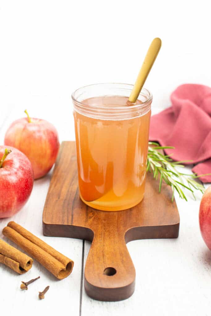 Spiced Apple Simple Syrup (For Cocktails & Drinks) | Feast + West