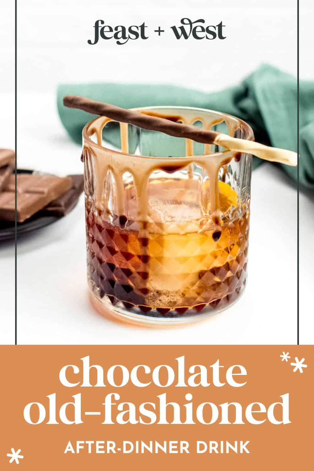 Chocolate Old-Fashioned Cocktail