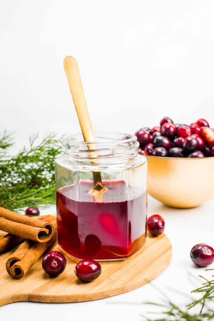 Cranberry Simple Syrup (For Cocktails & Drinks) | Feast + West
