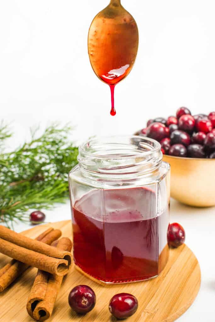 Cranberry Simple Syrup (For Cocktails & Drinks) | Feast + West