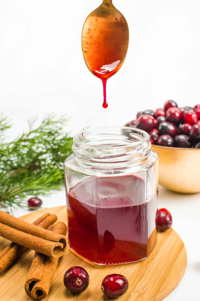 Cranberry Simple Syrup (For Cocktails & Drinks) | Feast + West