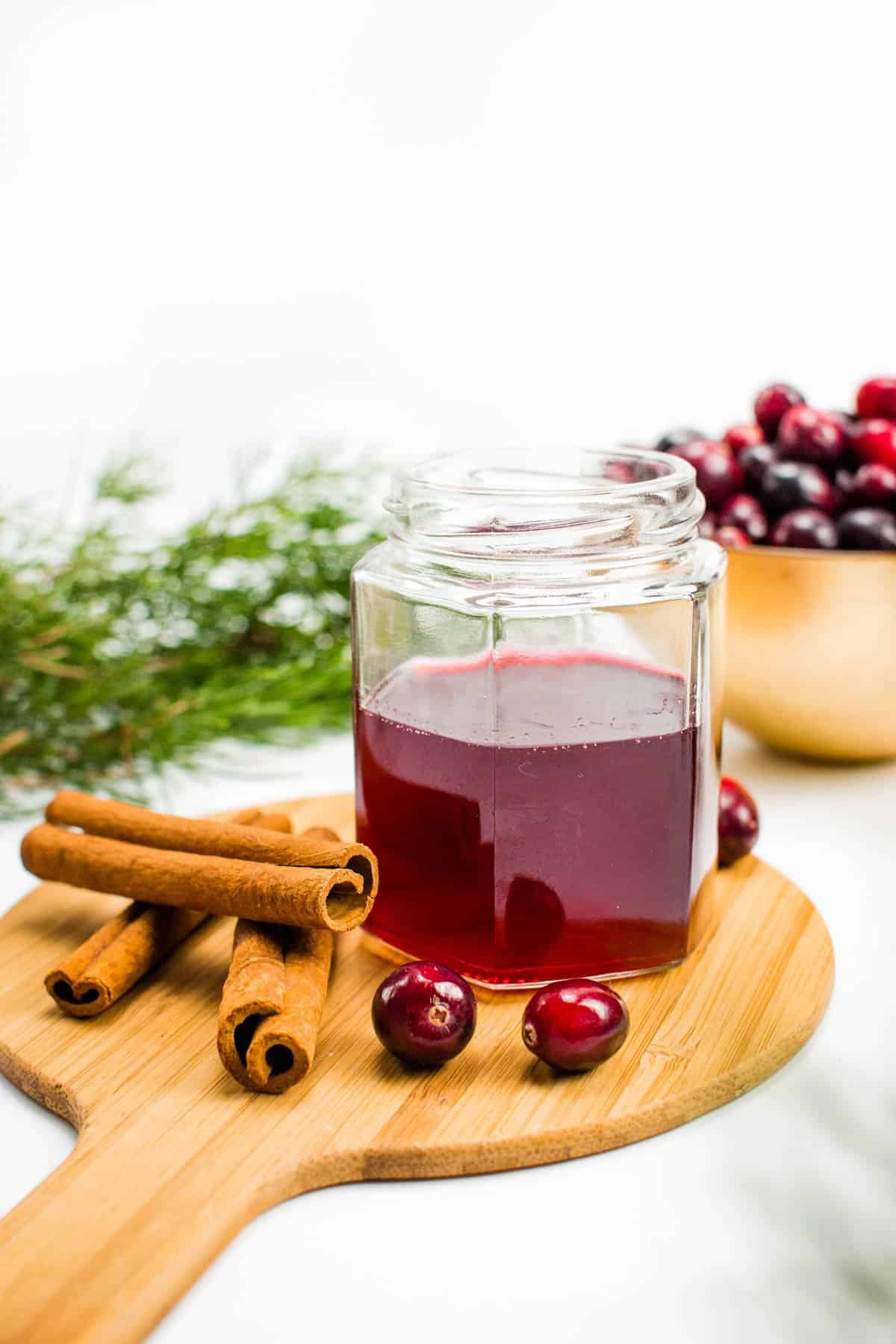 Cranberry Simple Syrup (For Cocktails & Drinks) | Feast + West