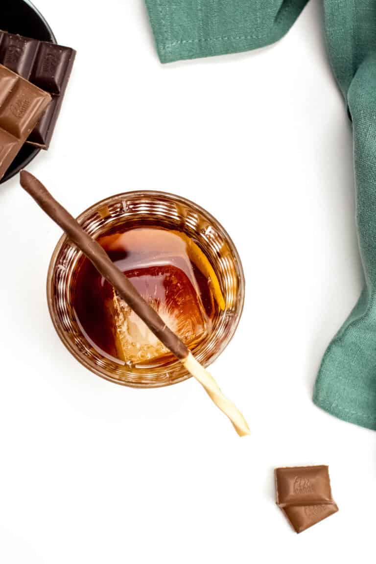 Chocolate Old-Fashioned Cocktail