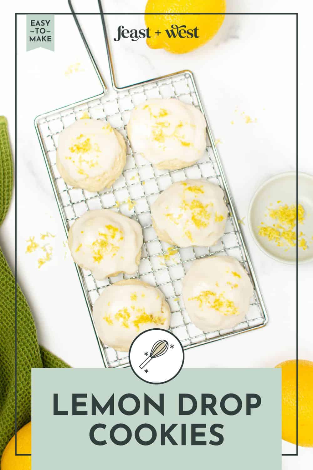 Easy Lemon Drop Cookies | Feast + West