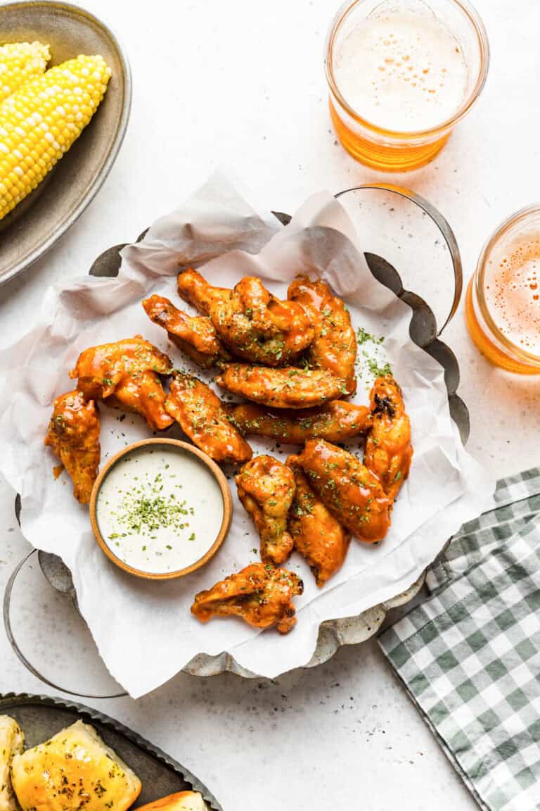 30-Minute Air Fryer Chicken Wings (Easy Appetizer) | Feast + West