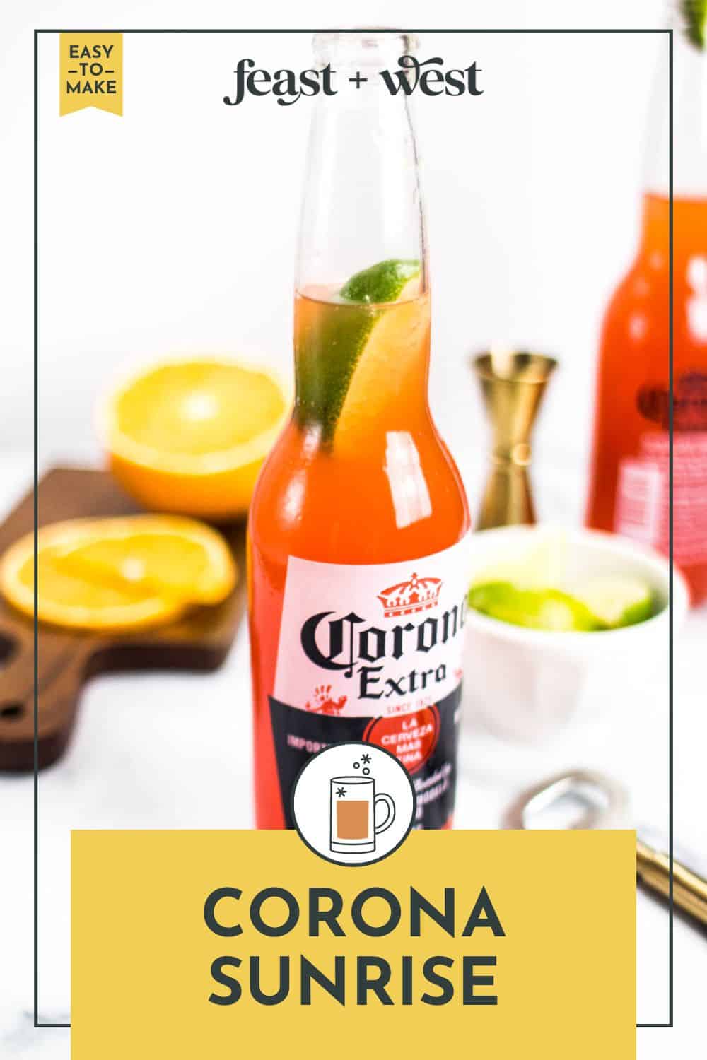 Corona Sunrise Cocktail Recipe (TikTok Drink) | Feast + West