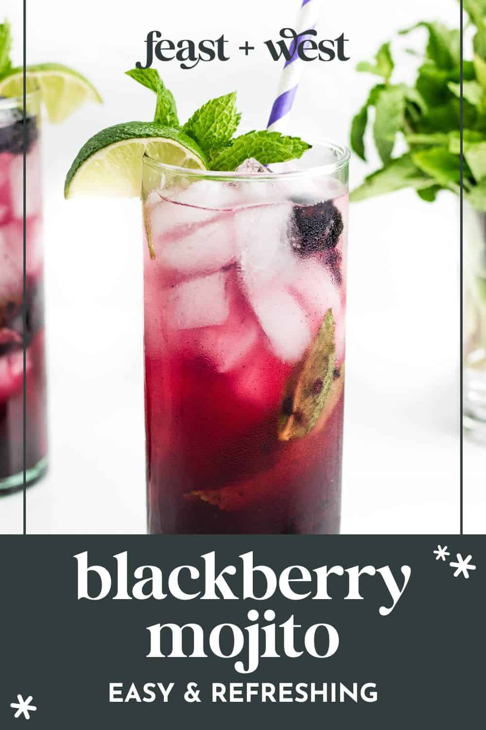 Blackberry Mojito (Best Summer Cocktail!) | Feast + West