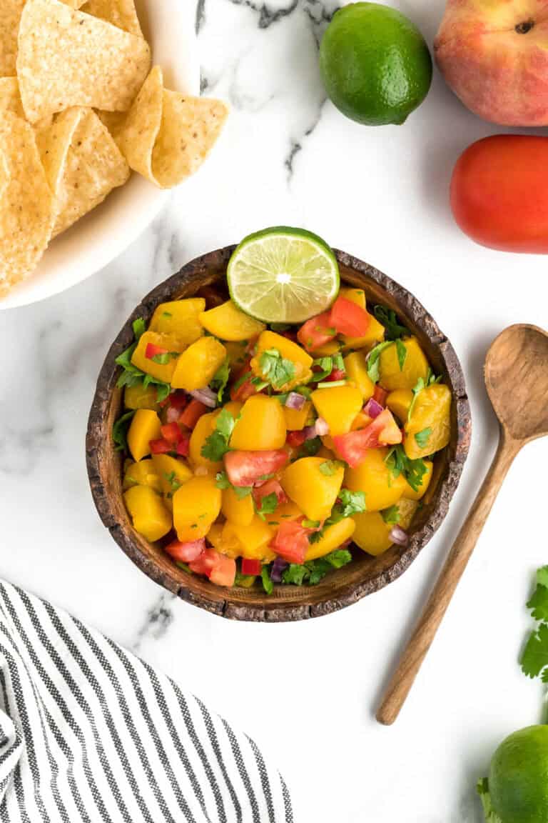 Fresh Peach Salsa Recipe | Feast + West