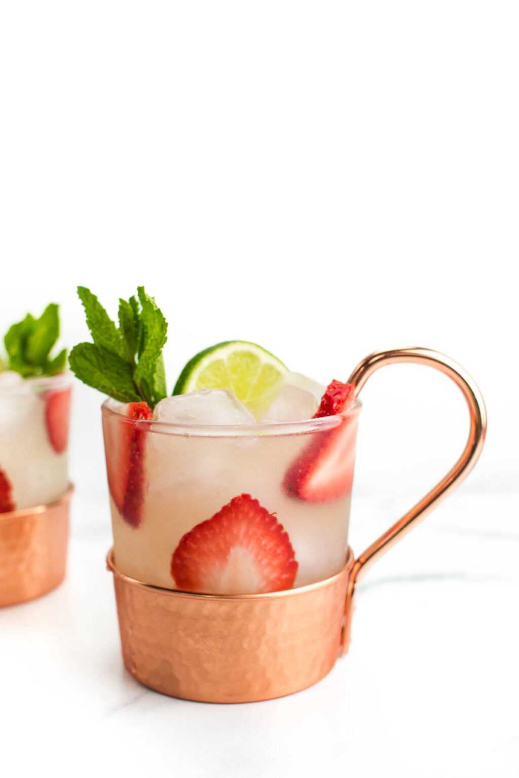 Easy Strawberry Mule (Made with Fresh Berries!) | Feast + West