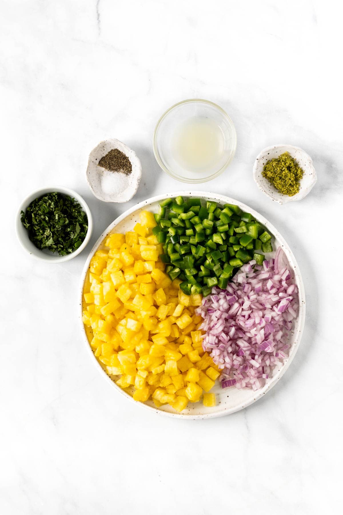 Easy Cilantro Pineapple Salsa (Mild or Spicy!) | Feast + West