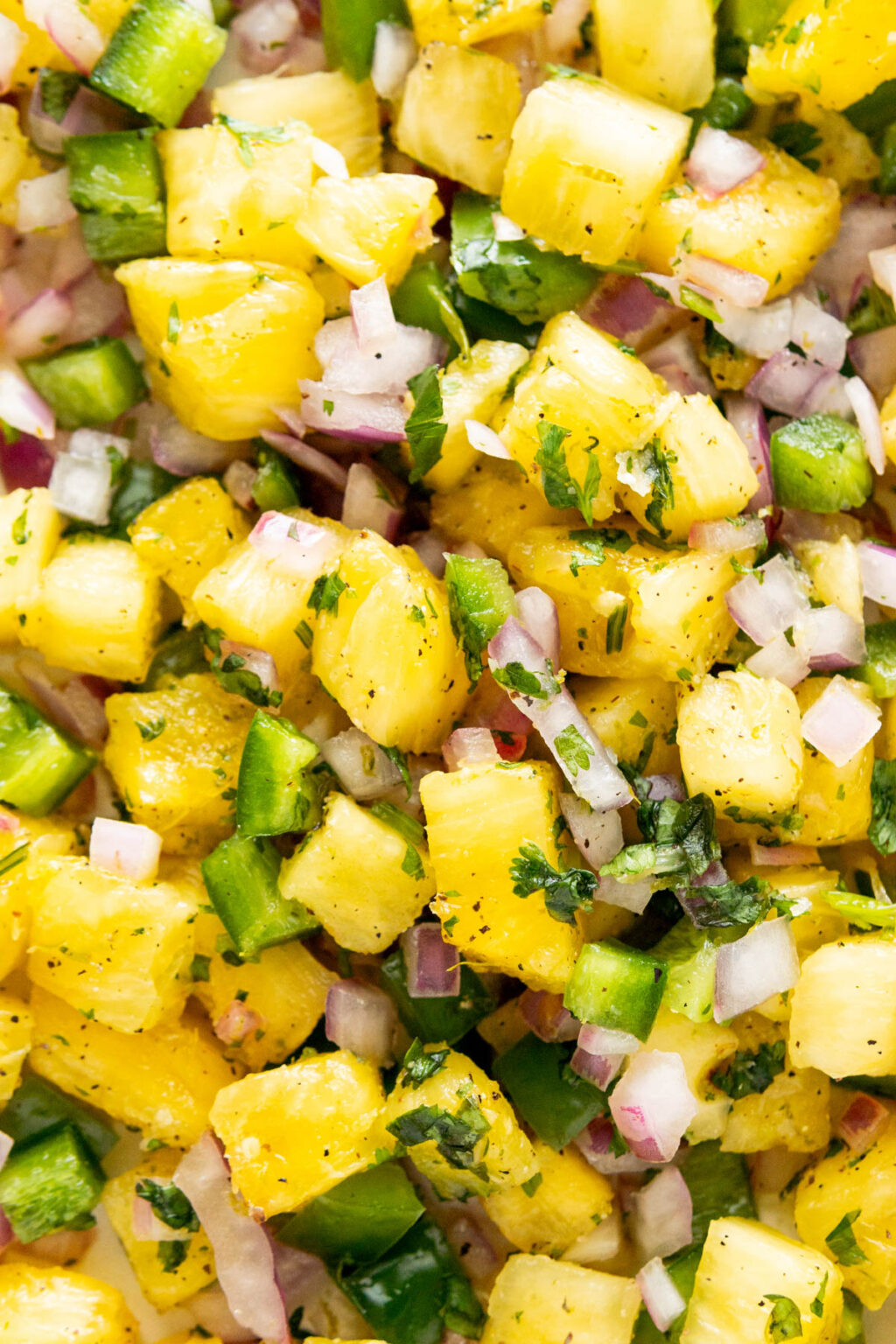 Easy Cilantro Pineapple Salsa (Mild or Spicy!) | Feast + West