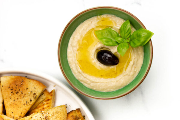 Italian White Bean Hummus (Easy Vegetarian Appetizer Recipe) | Feast + West