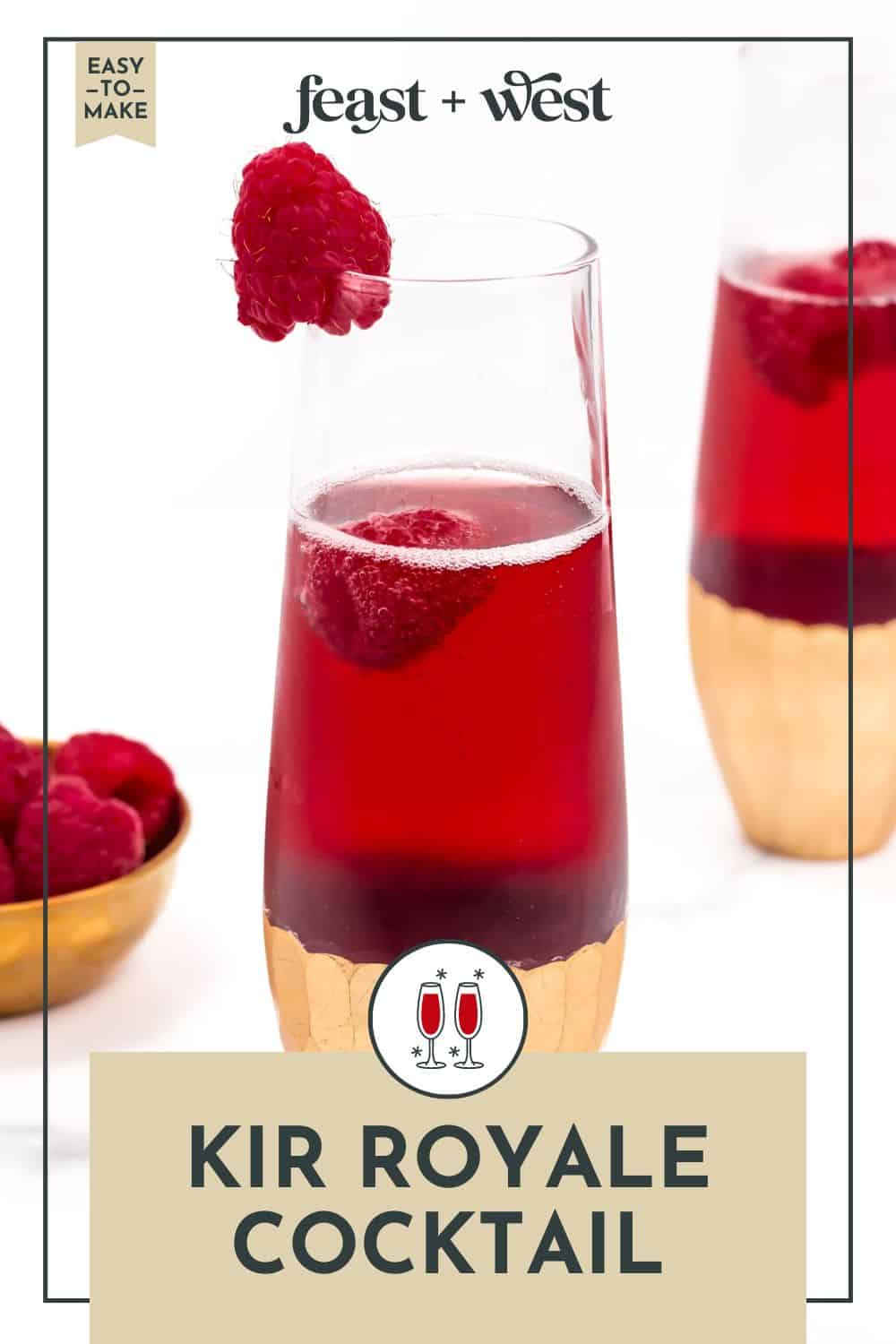 Classic Kir Royale Cocktail Recipe | Feast + West