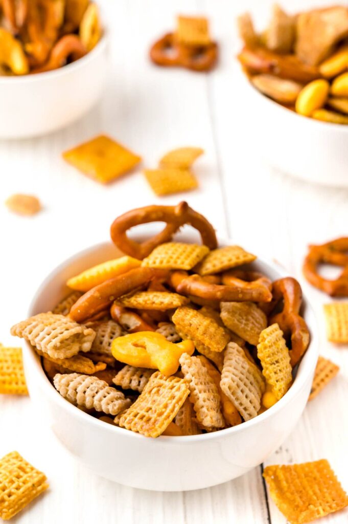Easy Cheesy Chex Mix | Feast + West