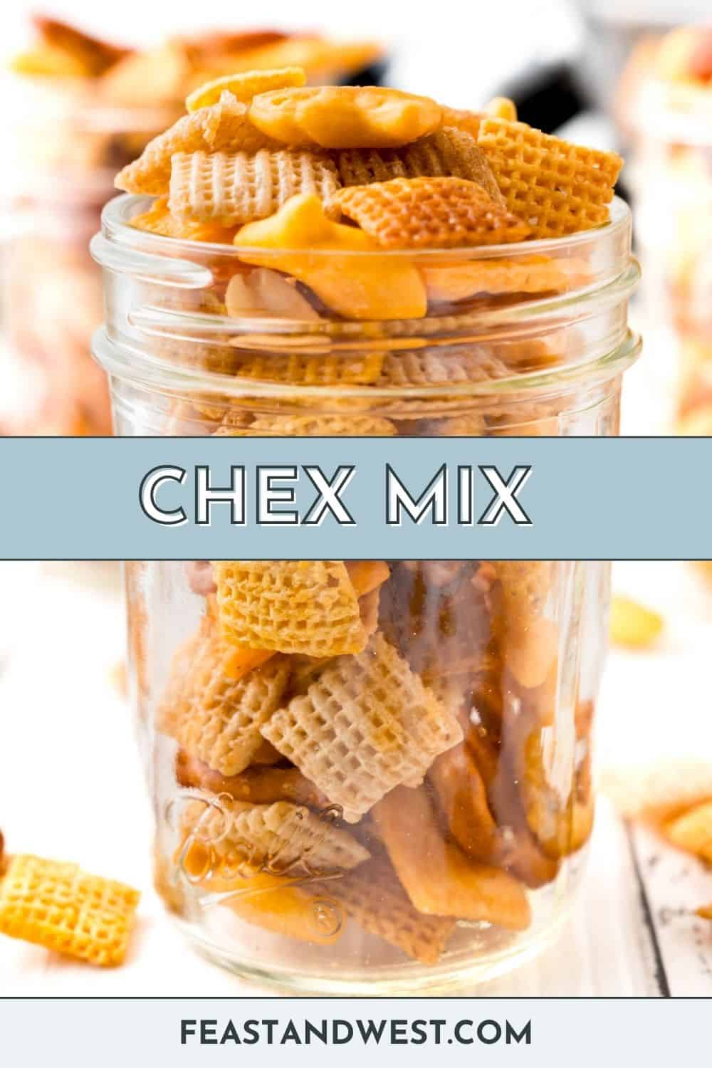 Easy Cheesy Chex Mix | Feast + West