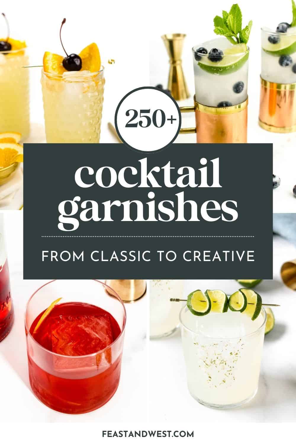 250+ Cocktail Garnishes
