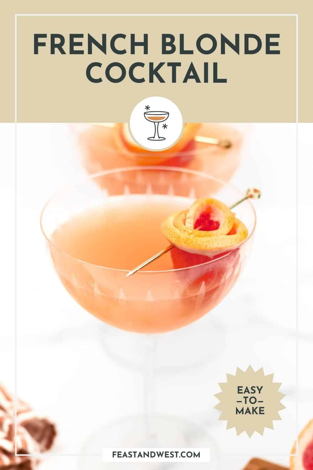 French Blonde Cocktail (Taylor Swift's Favorite Drink!)