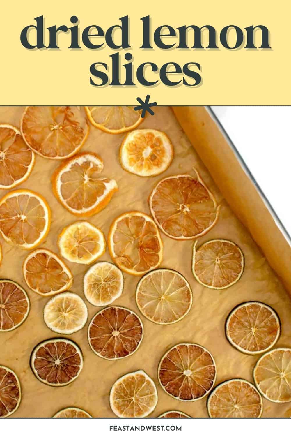 How to Make Dehydrated Lemon Slices | Feast + West