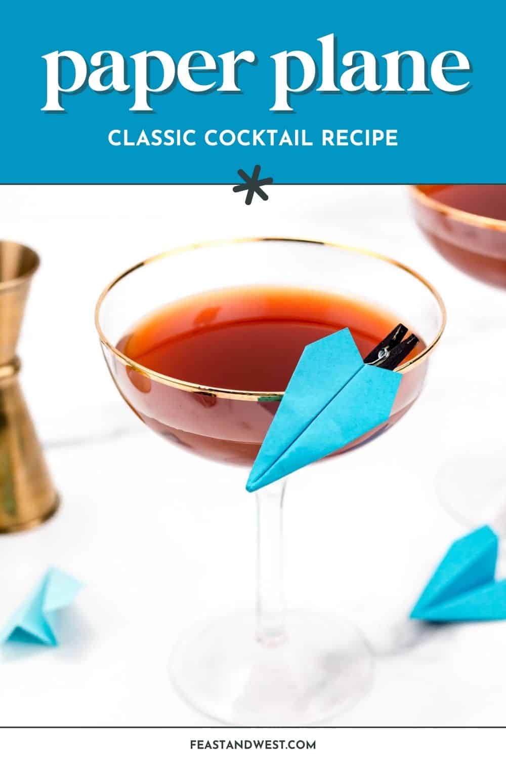 Paper Plane Cocktail