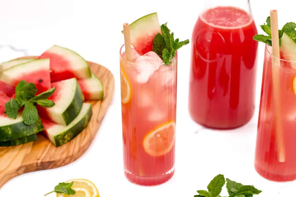 Easy Watermelon Lemonade Recipe | Feast + West