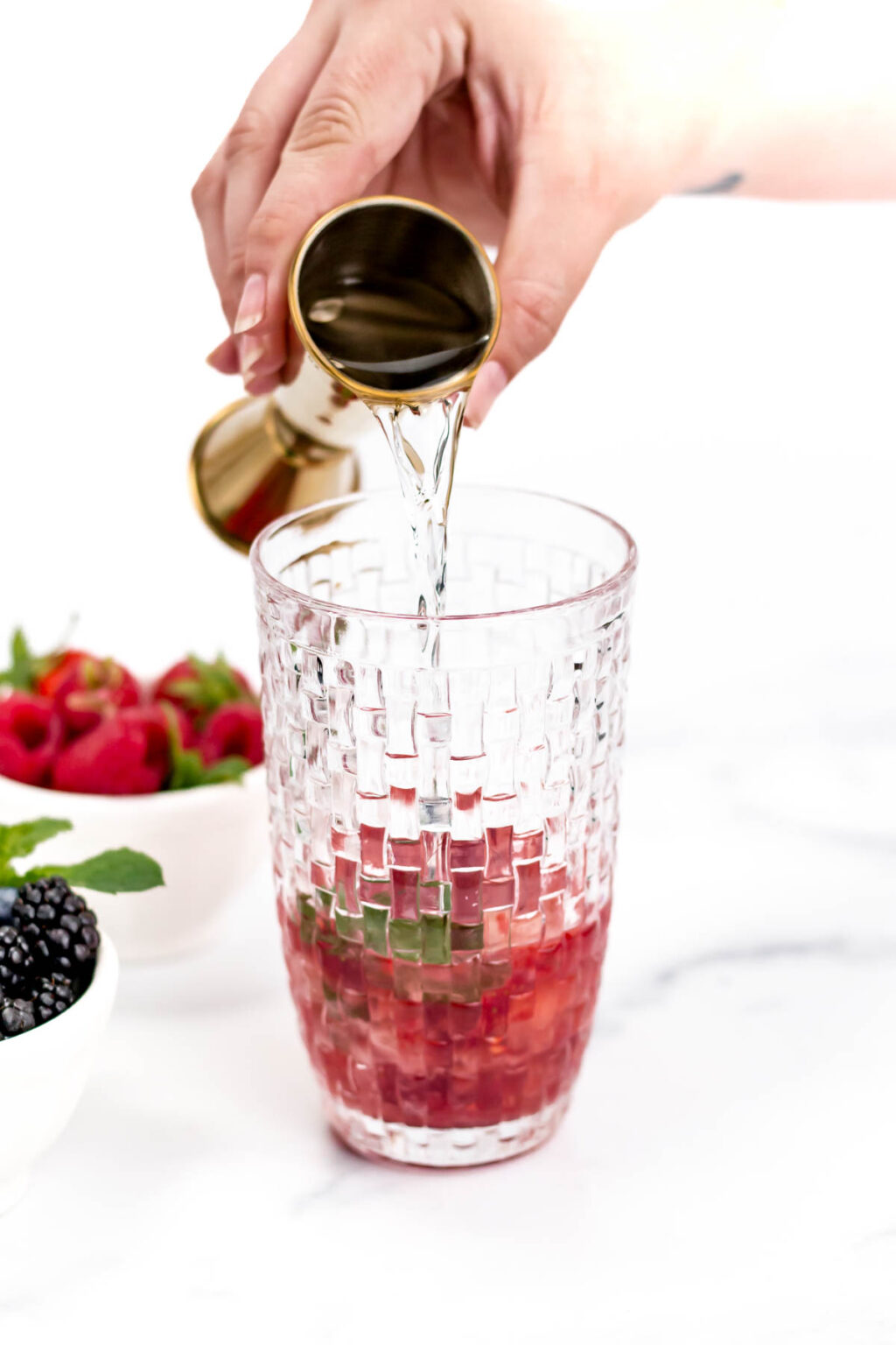 Red, White & Blue Mojito Cocktail Recipe (Mixed Berry Mojito) | Feast ...