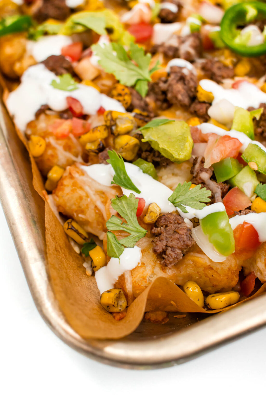 Easy Totchos (Loaded Tater Tot Nachos Recipe) | Feast + West