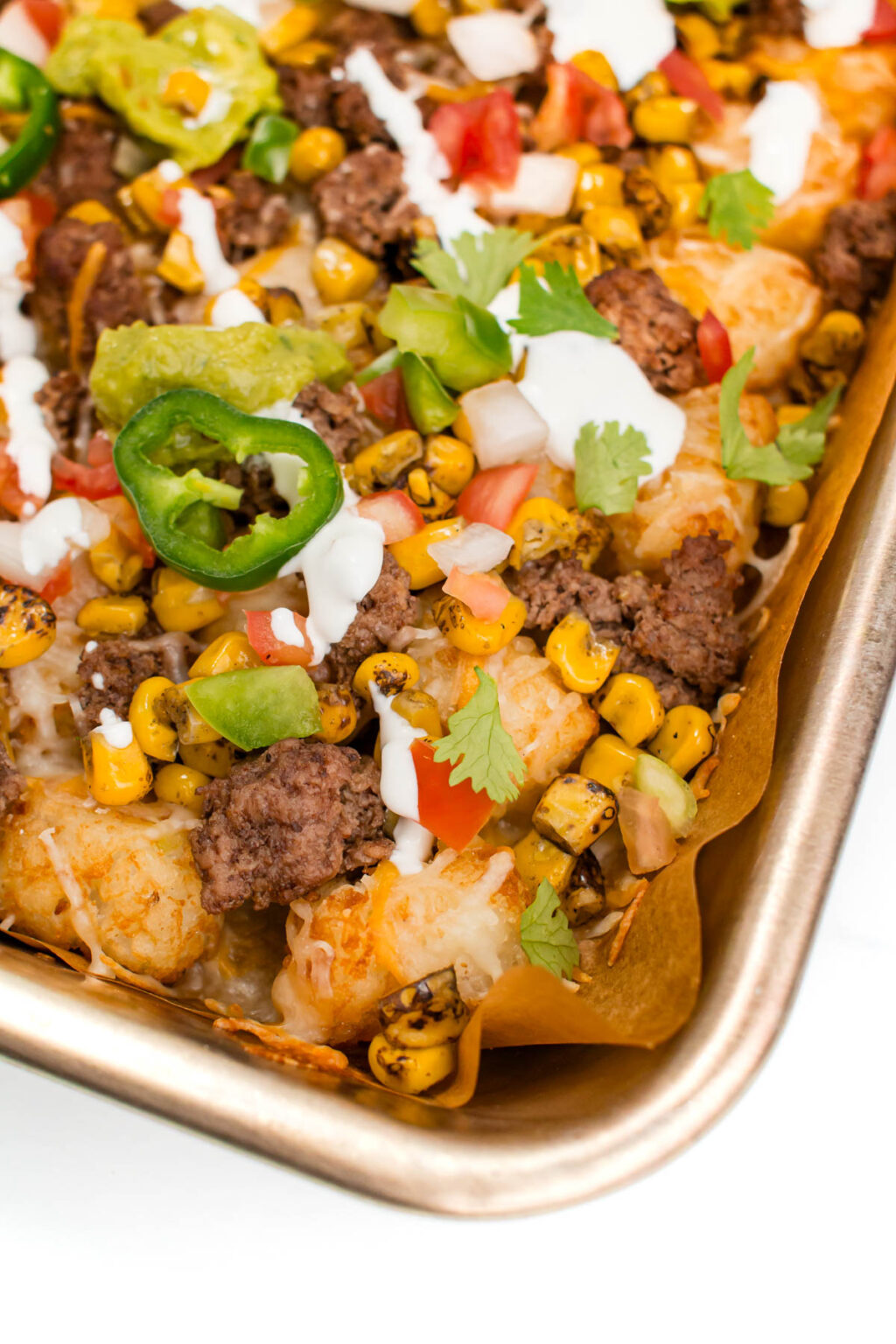 Easy Totchos (Loaded Tater Tot Nachos Recipe) | Feast + West