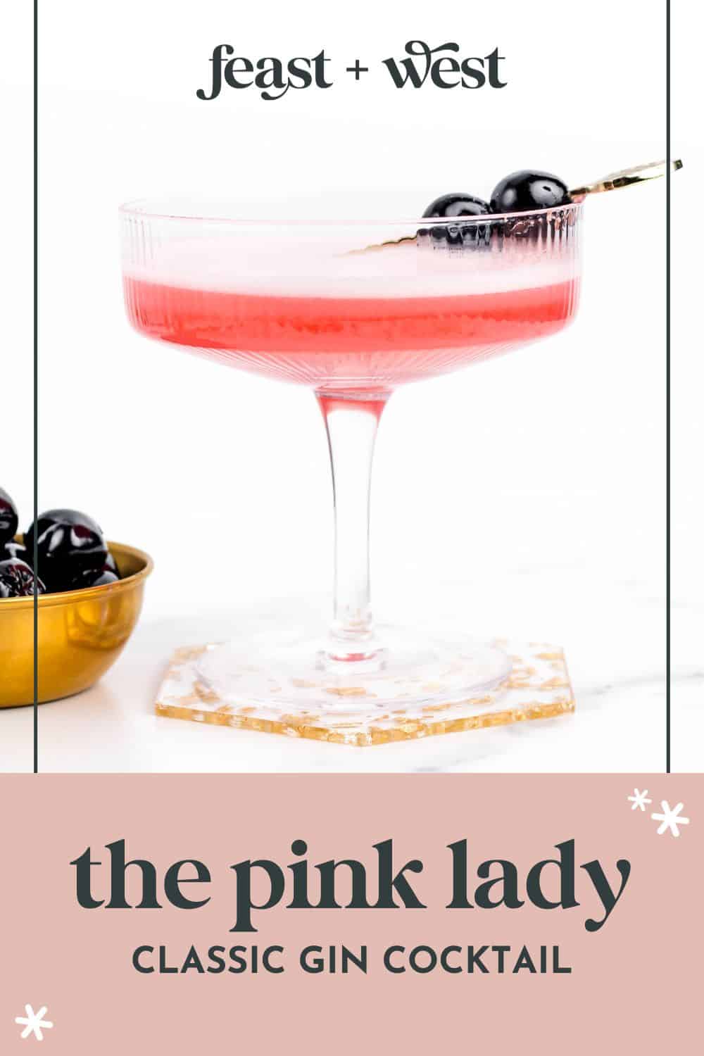 Pink Lady Cocktail » Feast + West