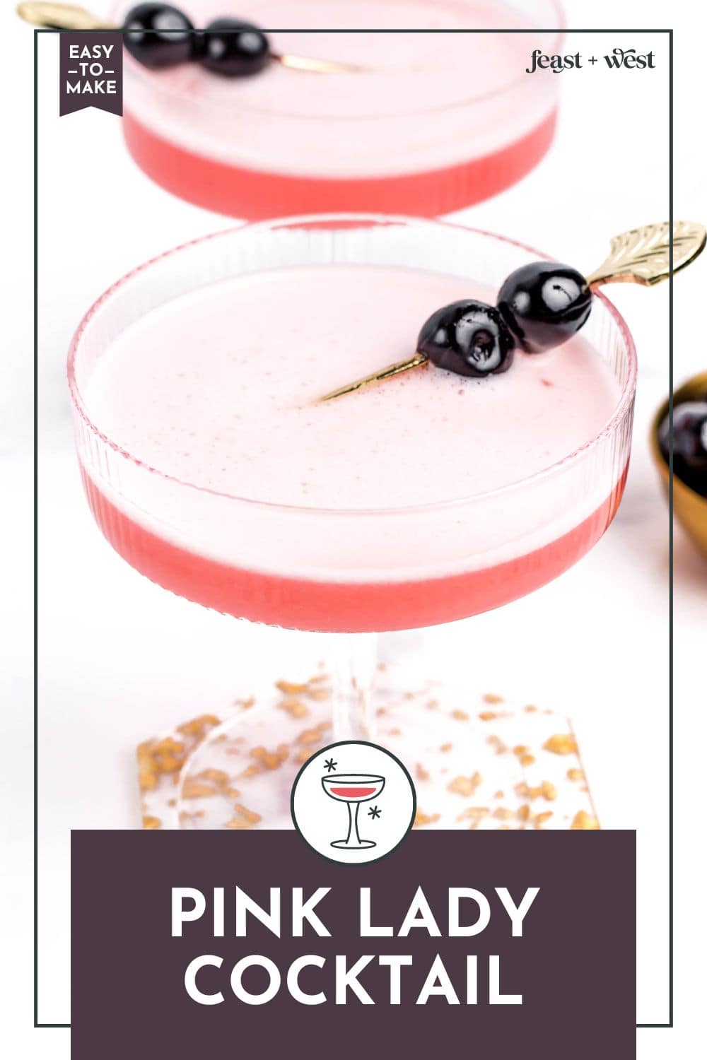 Pink Lady Cocktail » Feast + West