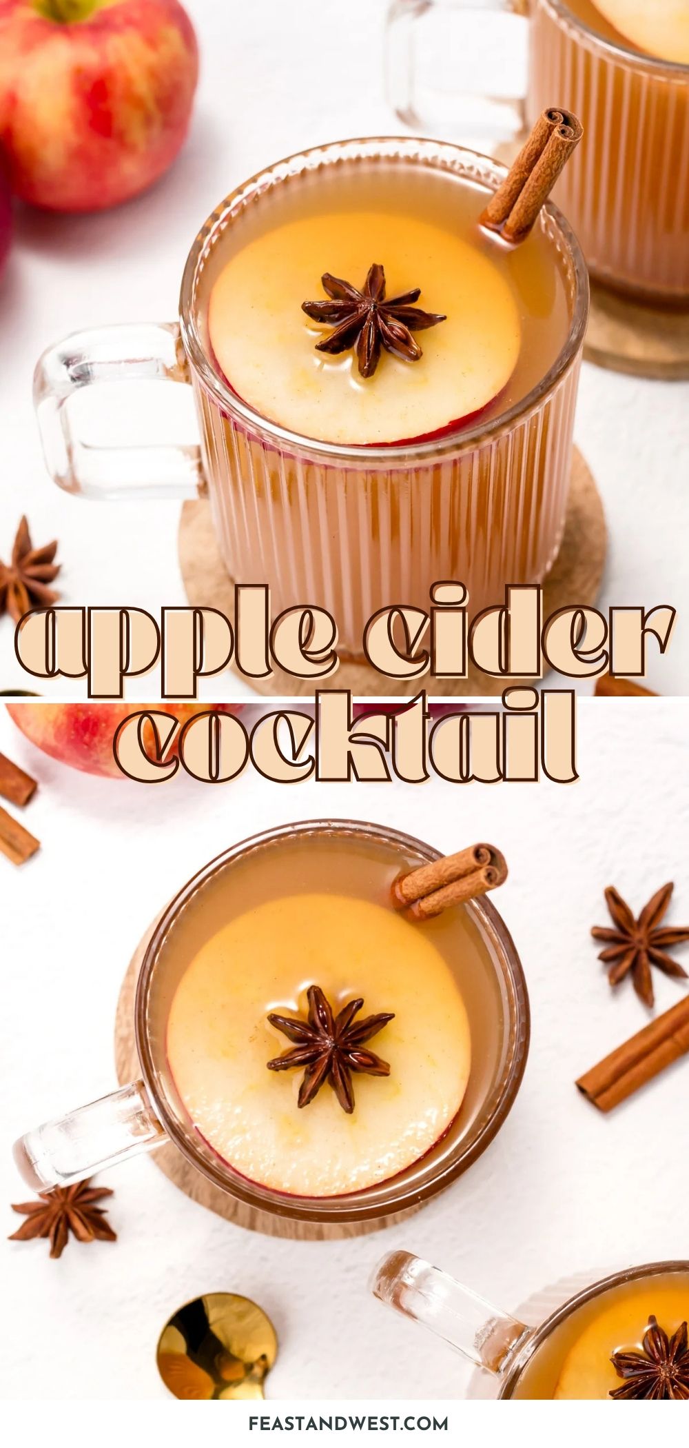Spiked Apple Cider (So Cozy and Warm!) | Feast + West